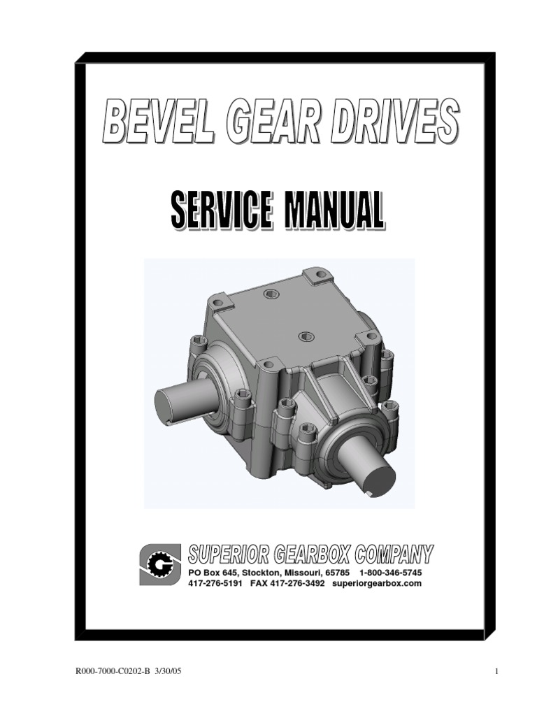 Bevel Gear Manual | PDF | Gear | Bearing (Mechanical)