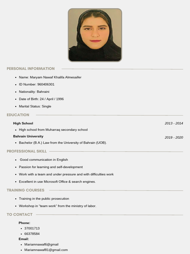 Blue Simple Professional CV Resume | PDF