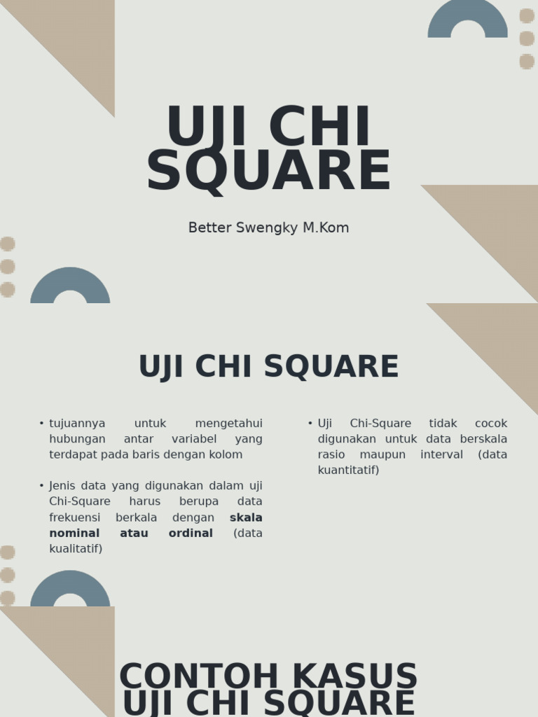 Uji Chi-Square untuk Data Ordinal | PDF
