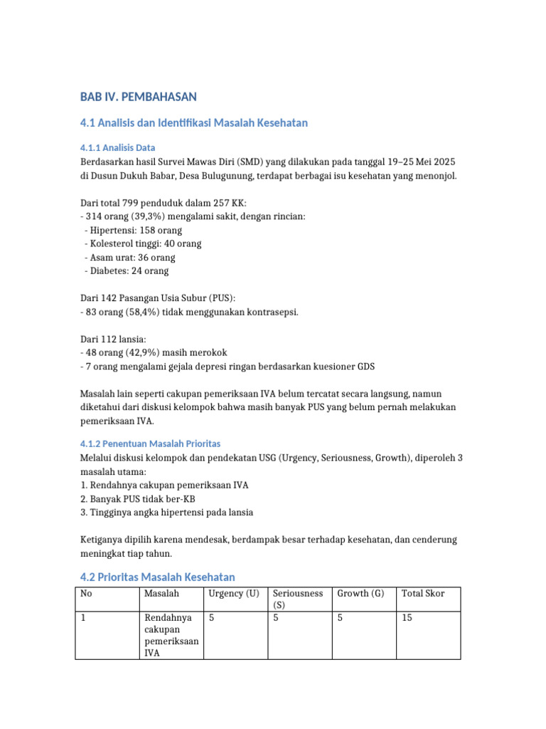 BAB IV Pembahasan Revisi Dukuh Babar | PDF