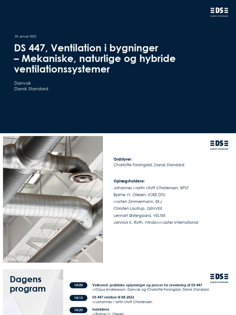 DS 447 - Ventilation For Buildings | PDF