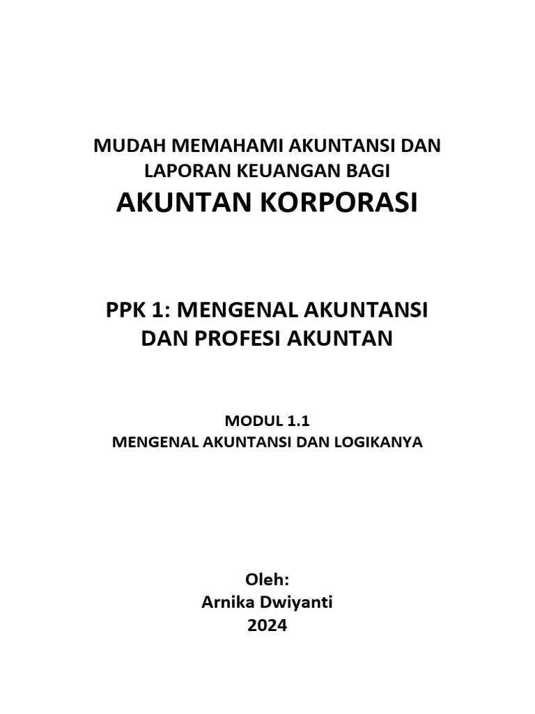 PPK 1 Modul 1 - Lengkap | PDF