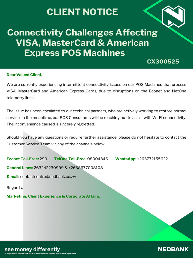 CLIENT NOTICE Connectivity Challenges | PDF