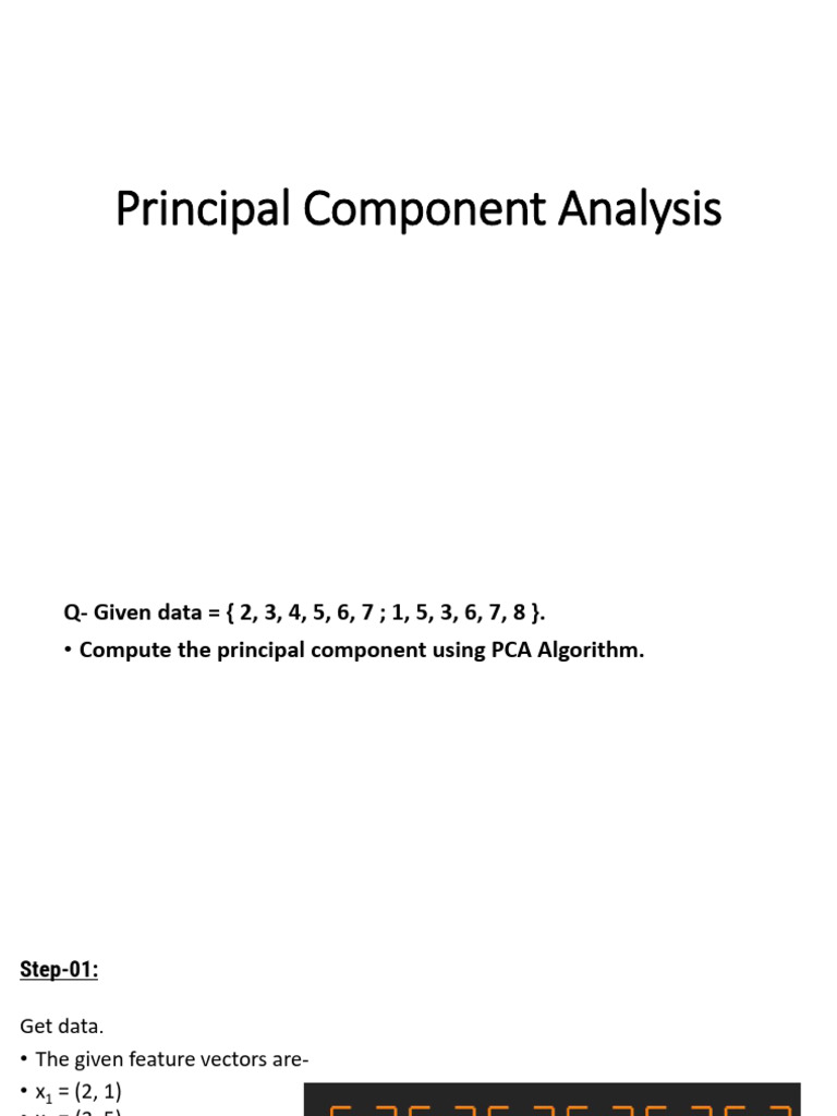 Principal Component Analysis | PDF