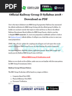 RRB Group D Study Material - Books, Notes & Other Resources | PDF