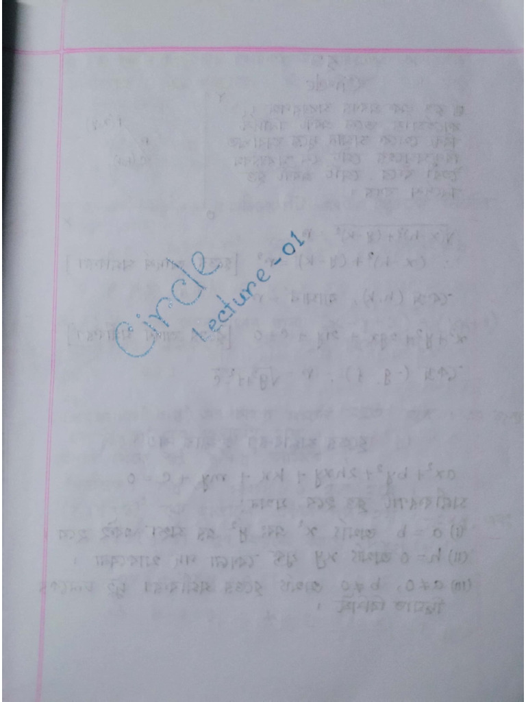Circle Student's Note | PDF