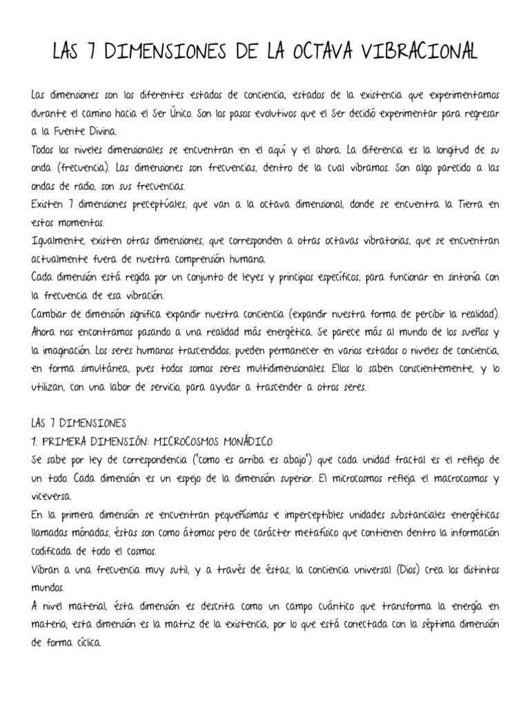 Septima Dimension | PDF | Dimensión | Vida