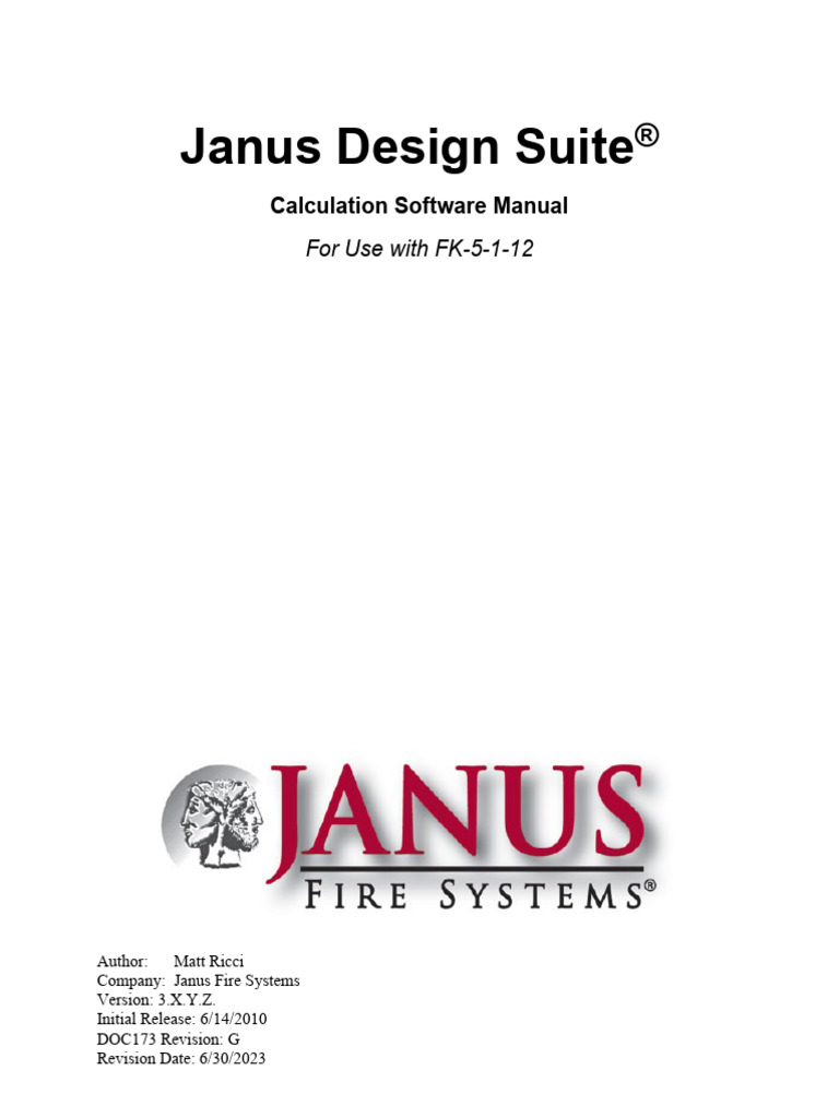 Janus Design Suite User Manual | PDF | Pipe (Fluid Conveyance) | Icon ...