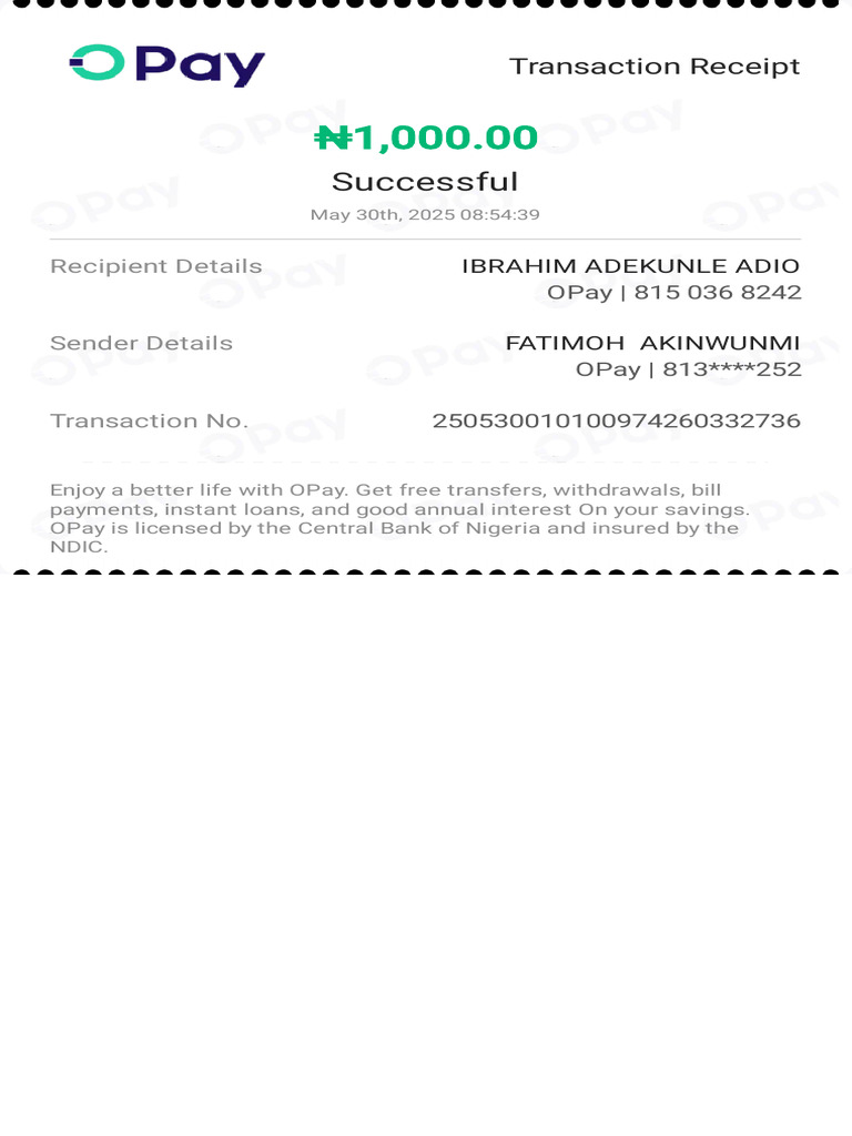 Transaction Receipt-250530010100974260332736 | PDF