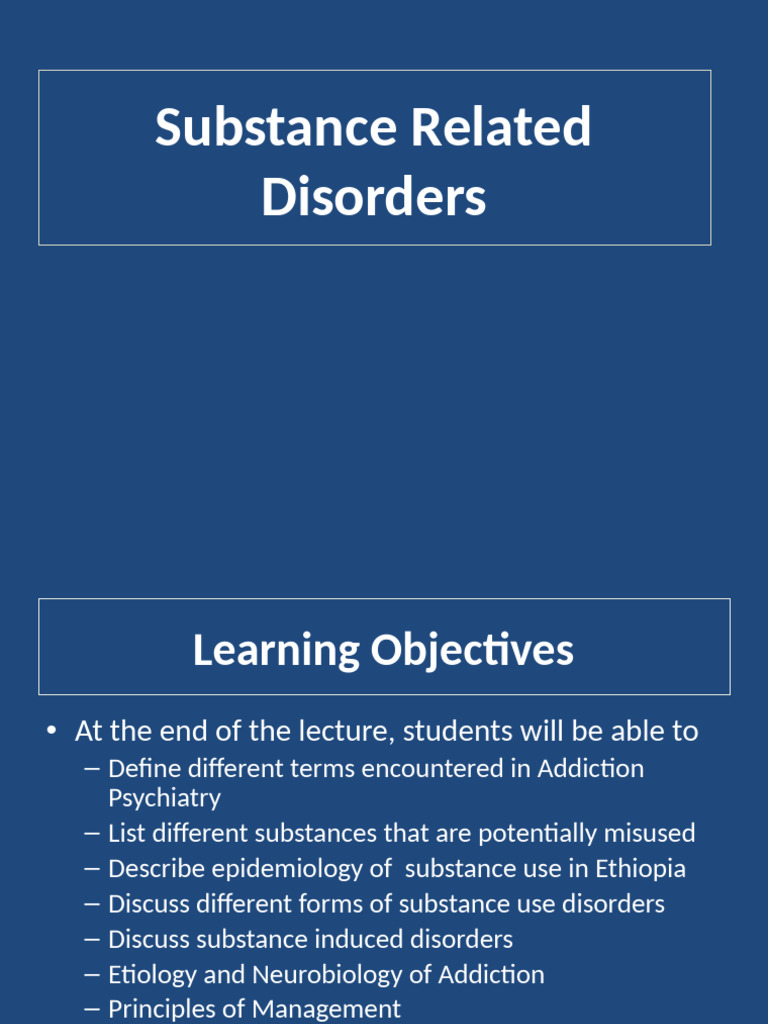 16.substance Related Disorders - 2014 | PDF | Substance Abuse | Mental ...