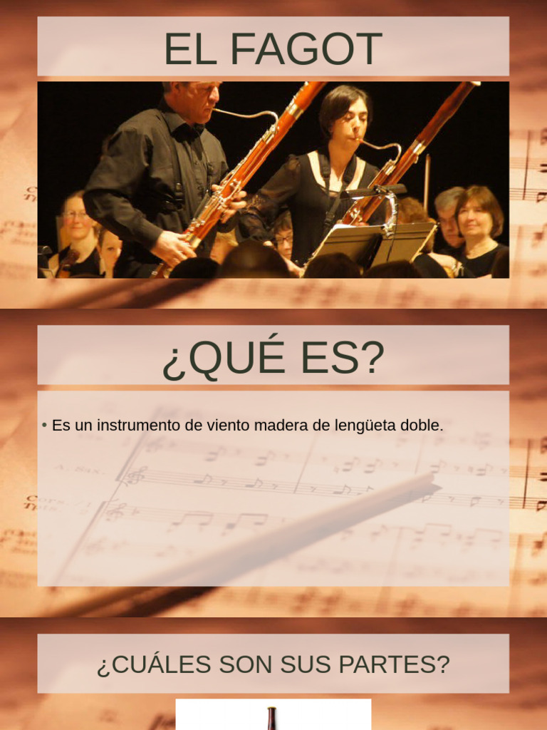 El Fagot: Instrumento de Viento Madera | PDF