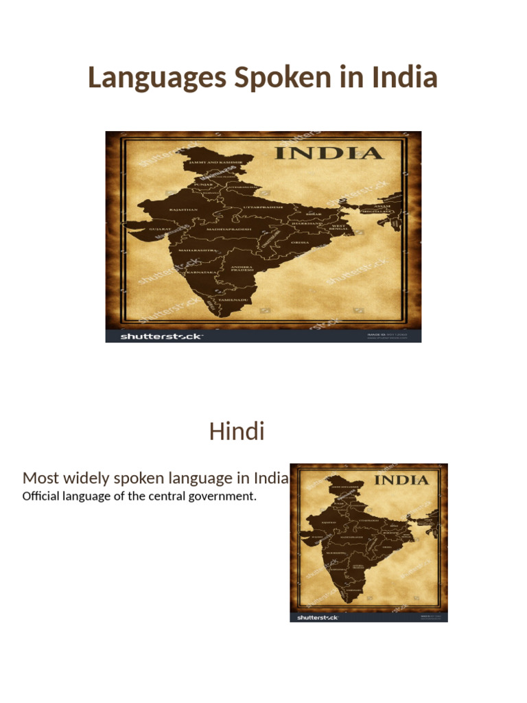 Major Languages Spoken in India | PDF