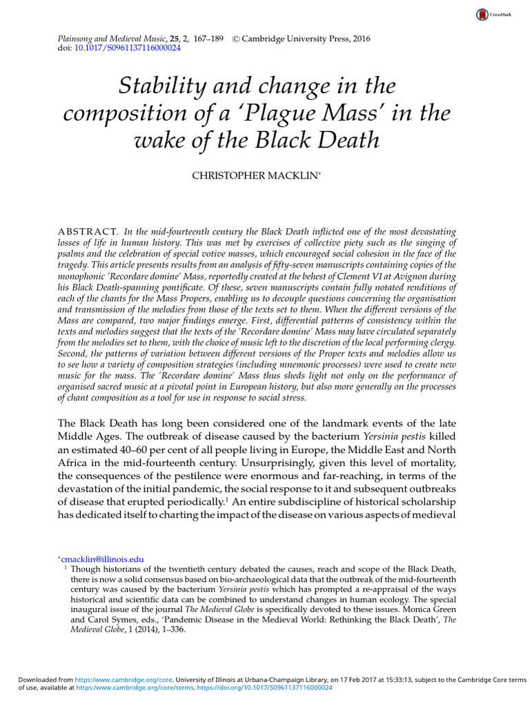 Macklin PMM Published | PDF | Gregorian Chant | Mass (Liturgy)