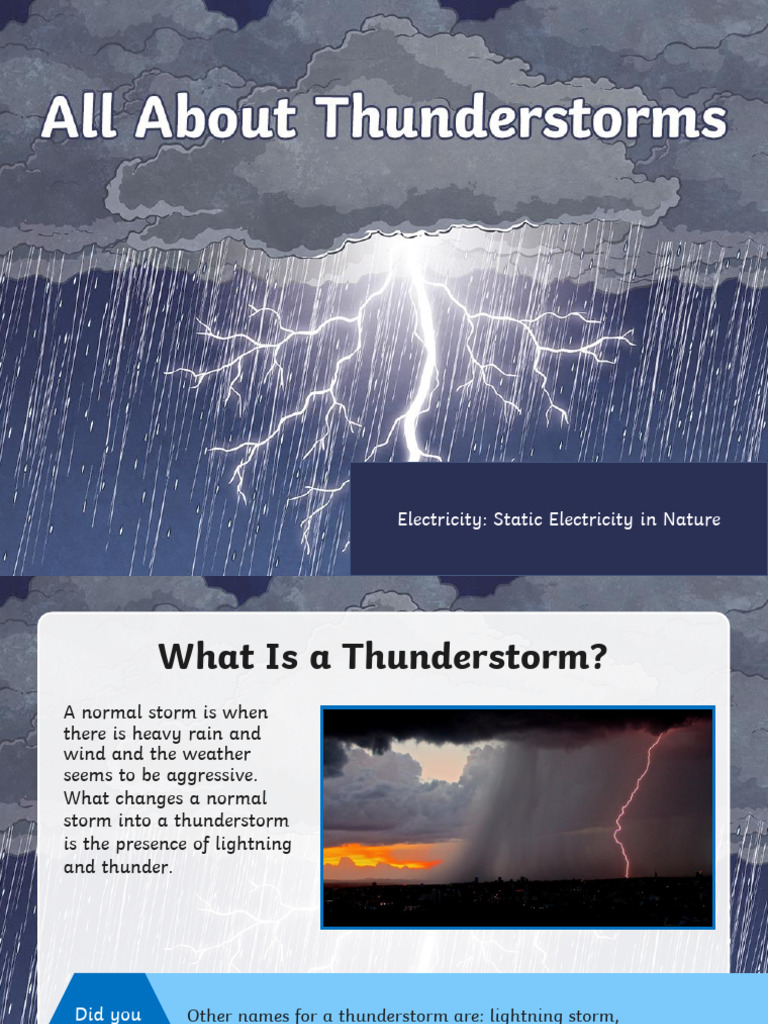 Understanding Thunderstorms and Lightning | PDF | Thunderstorm | Lightning