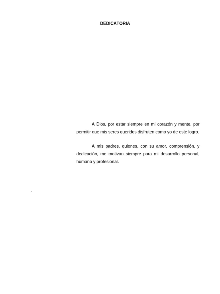 Dedicatoria | PDF
