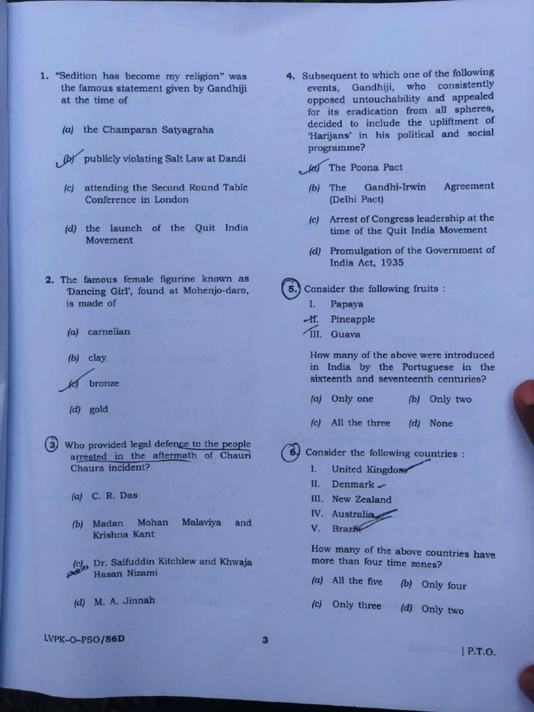 Upsc Cse 2025 Prelims Question Paper Setd Compressed | PDF