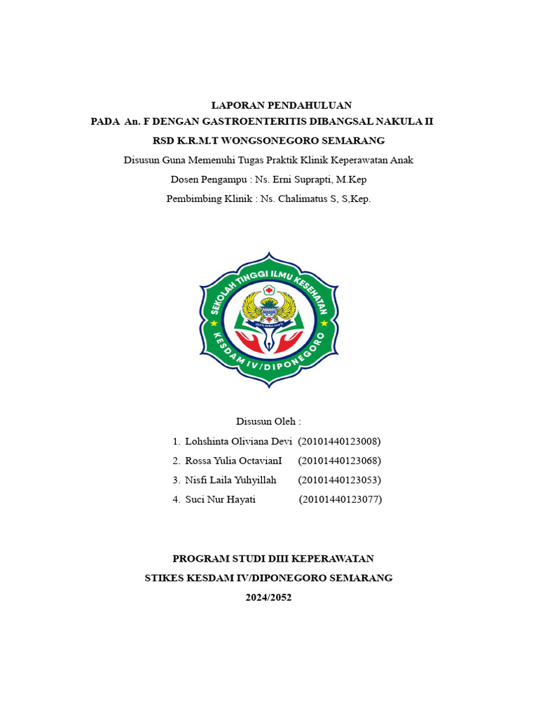 Revisi LP - Kelompok Anak-Wongsonegoro | PDF