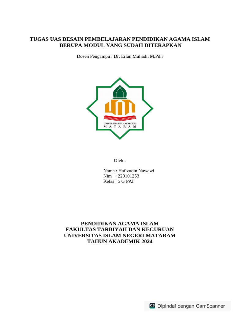 Uas Modul Ajar | PDF
