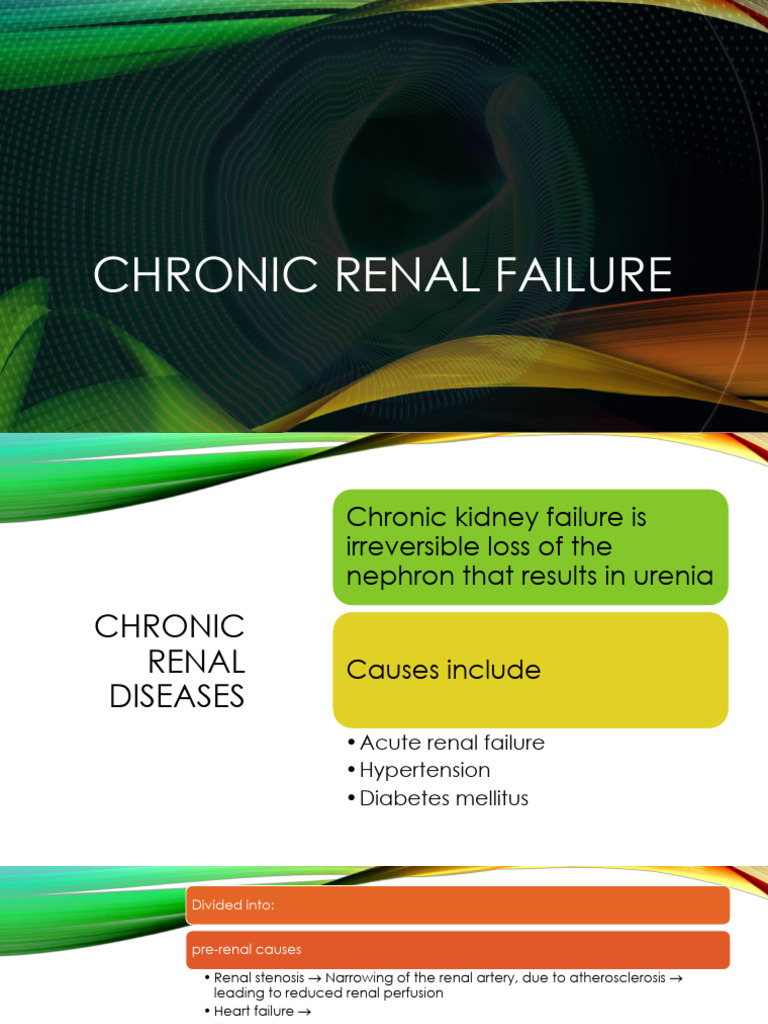 Understanding Chronic Renal Failure Causes | PDF | Kidney | Edema