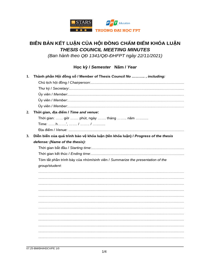 Bien Ban Ket Luan Cham Diem FullBIT | PDF