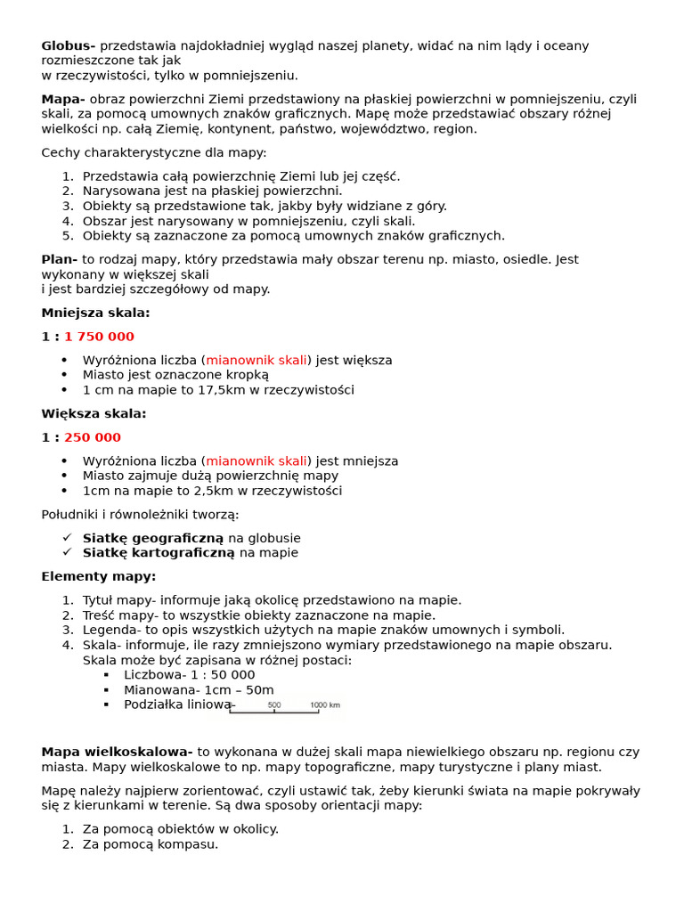 Korzystamy Z Mapy | PDF