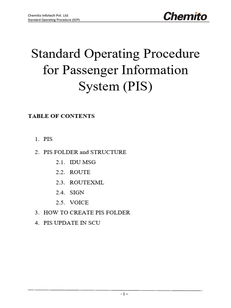 PIS SOP for Chemito Display System | PDF | Comma Separated Values ...