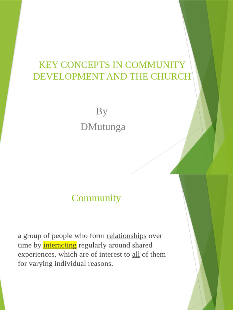 Key Concepts in Community Development | PDF | Community | Knowledge