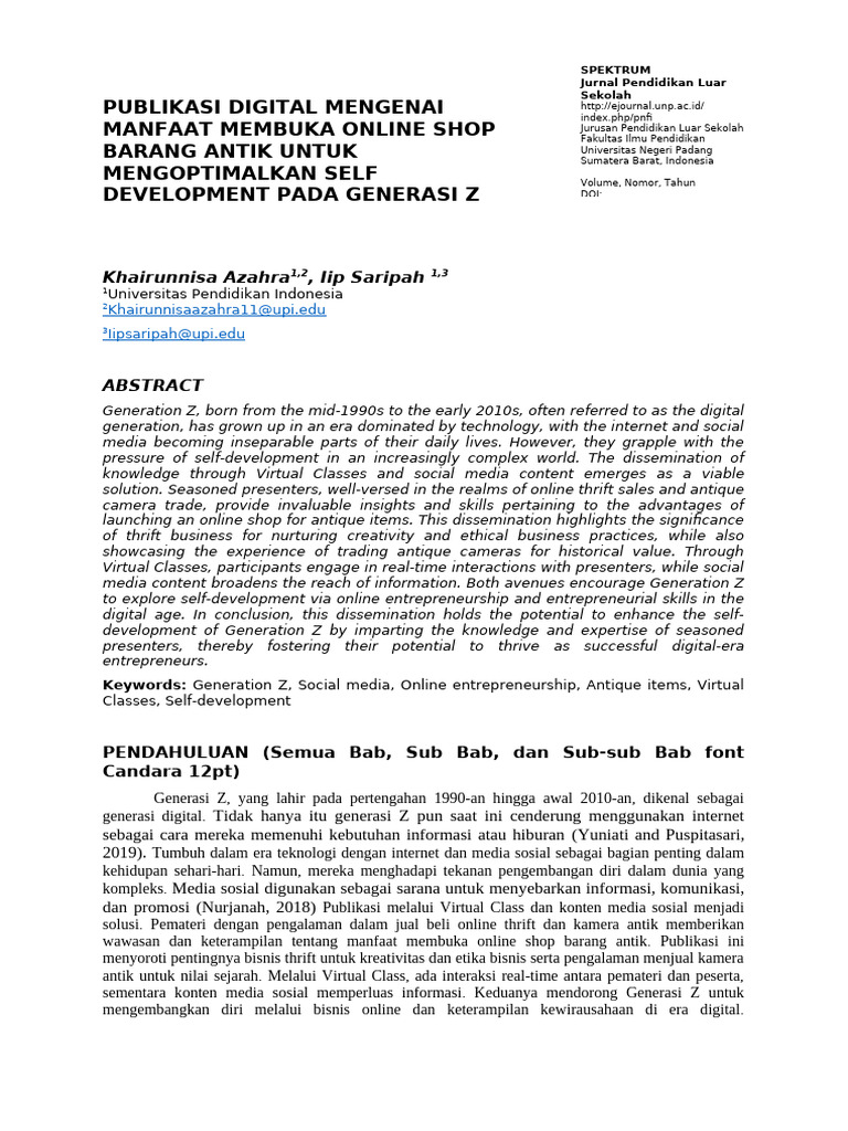 Publikasi Digital Mengenai Manfaat Membuka Online Shop Barang Antik ...