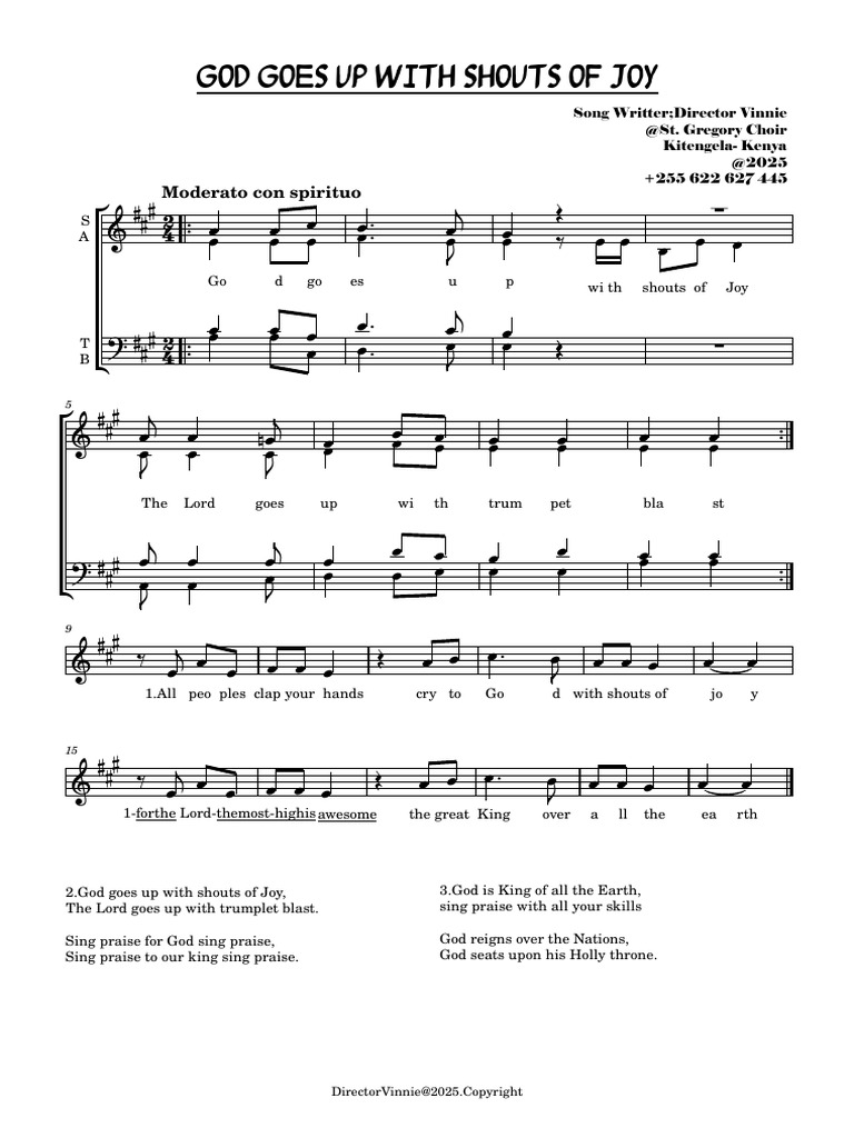 God Goes Up with Shouts of Joy | PDF