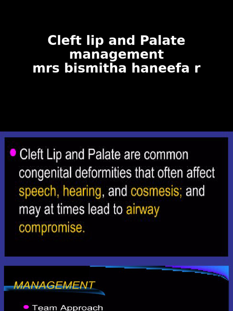 Cleft Lip and Palate Management | PDF