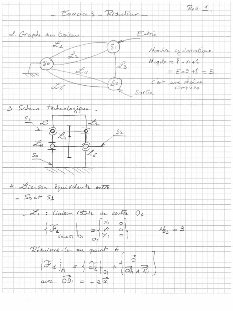 Exercice 3 - Réducteur (Eléments de Correction) 2019-2020 | PDF
