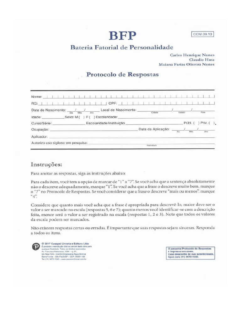 BFP Folhas de Perguntas e Respostas Completas | PDF