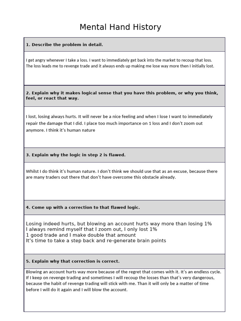 Mental Hand History | PDF