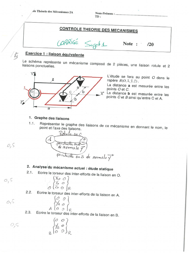 Corrigé Sujet 1 | PDF