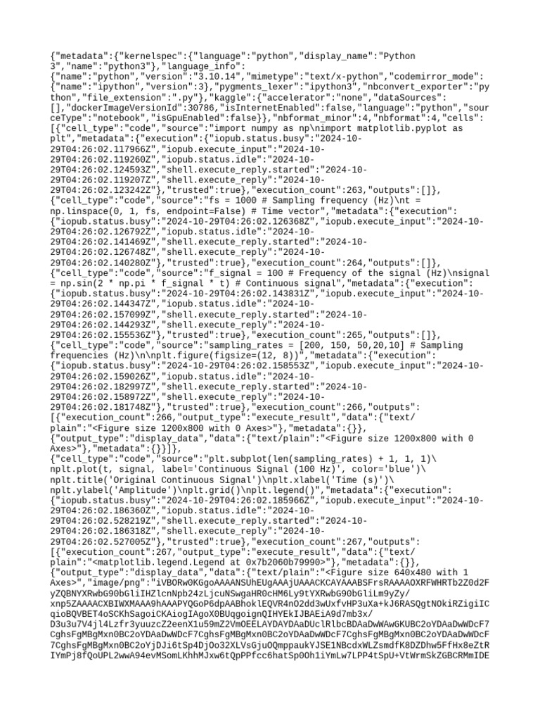 DSP Lab2.Ipynb | PDF | Sampling (Signal Processing) | Digital Technology