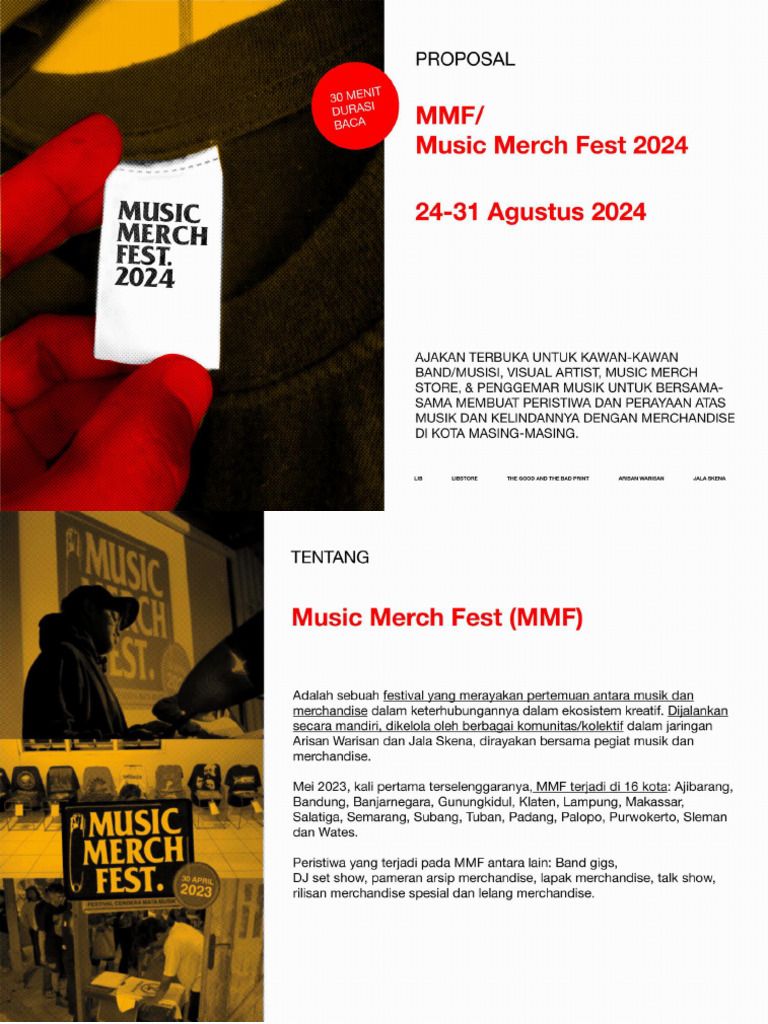 MMF 2024 Fringe Events Proposal | PDF
