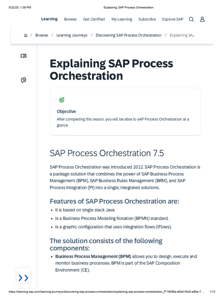 Explaining SAP Process Orchestration | PDF | Business Process ...