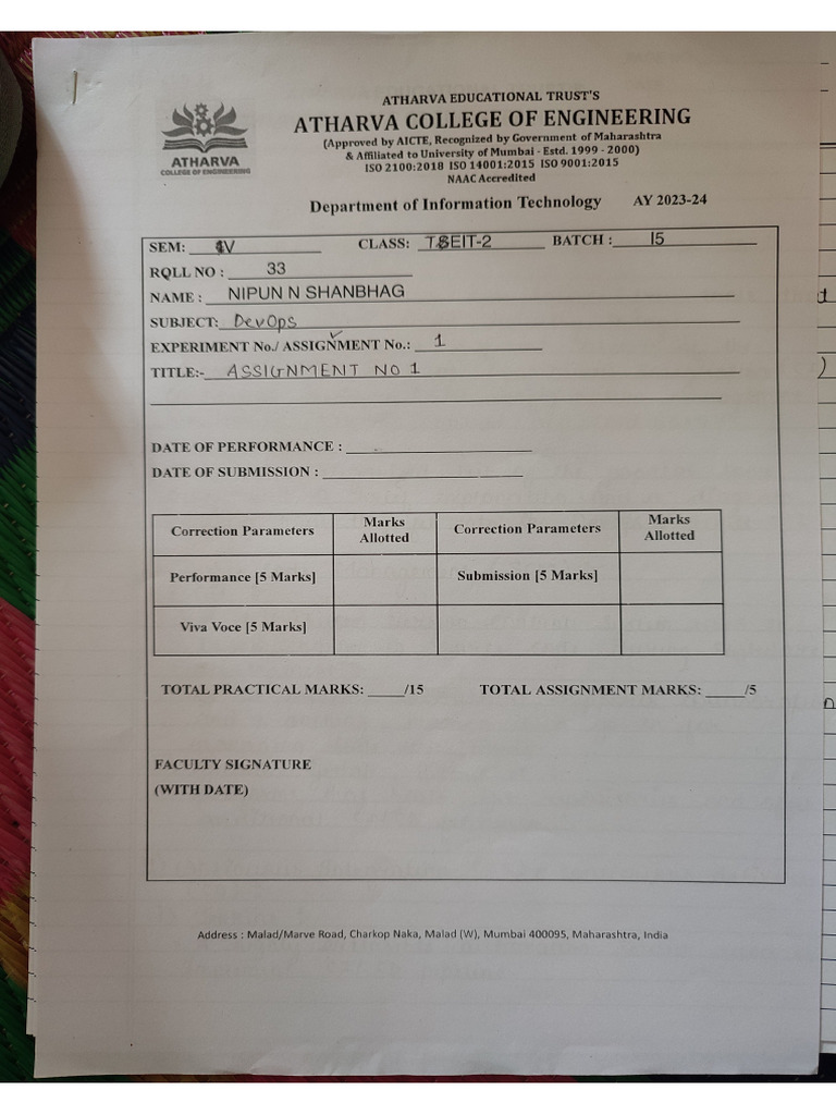 Devops Assignment - 1 | PDF