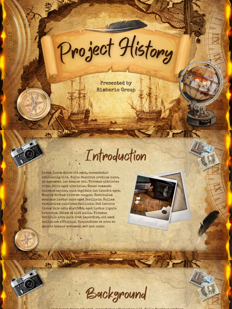 Brown Vintage Retro Project History Presentation | PDF