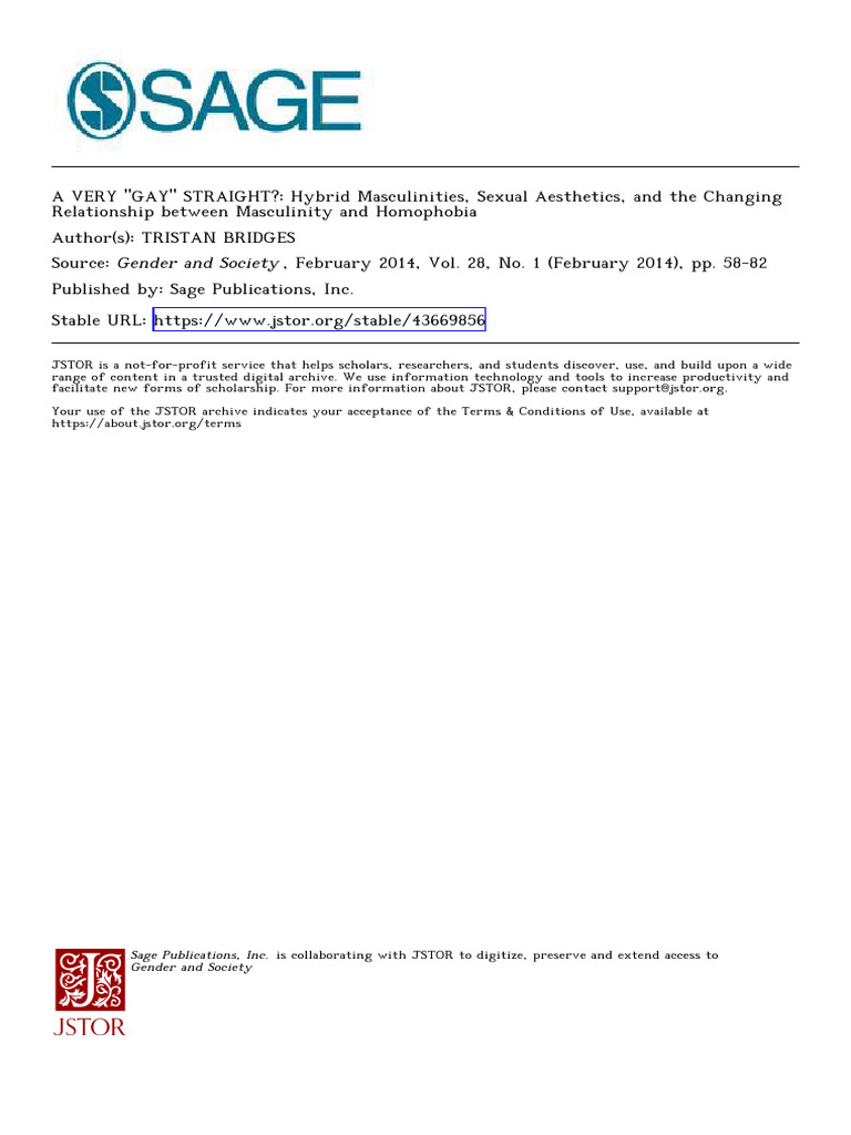 A VERY "GAY" STRAIGHT?: Hybrid Masculinities, Sexual Aesthetics, and ...