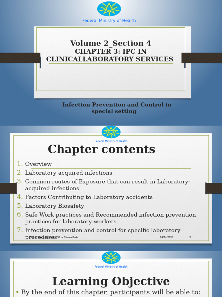 IPC Guidelines for Clinical Laboratories | PDF | Infection | Laboratories