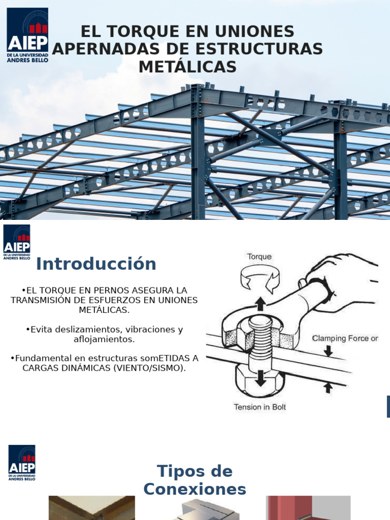 El Torque en Uniones Apernadas de Estructuras Metálicas | PDF ...