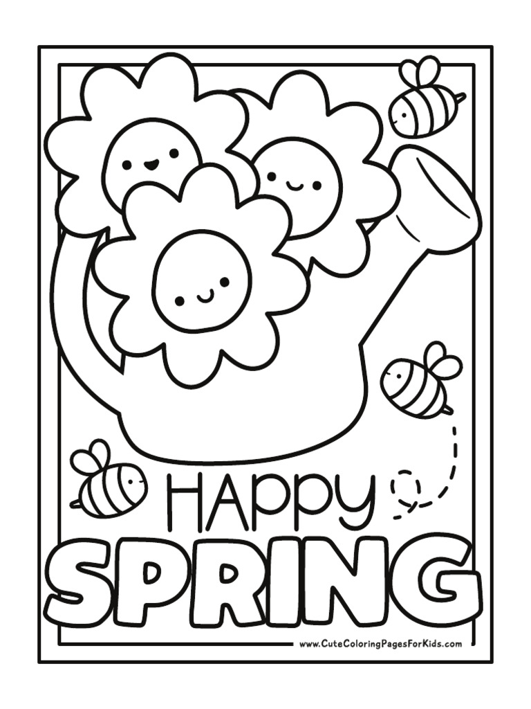 Spring Coloring Pages 2.2 | PDF