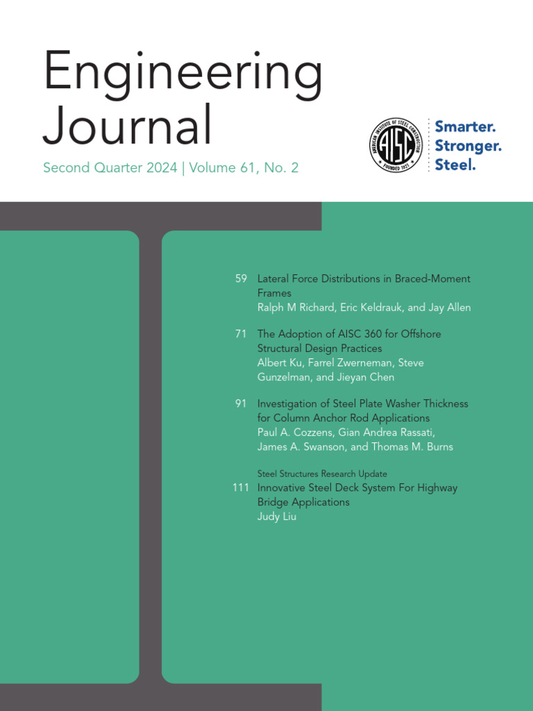 Aisc Journal 2024 - v61 02 | PDF | Bending | Beam (Structure)