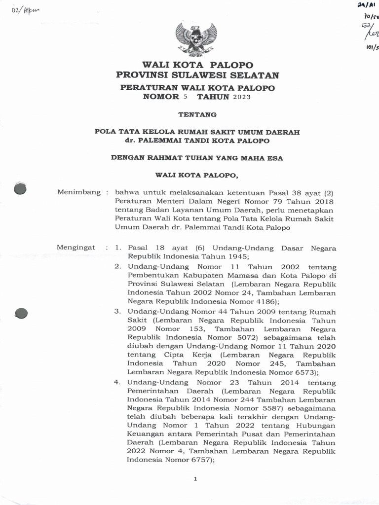 Perwal No. 5 Tahun 2023 2 | PDF