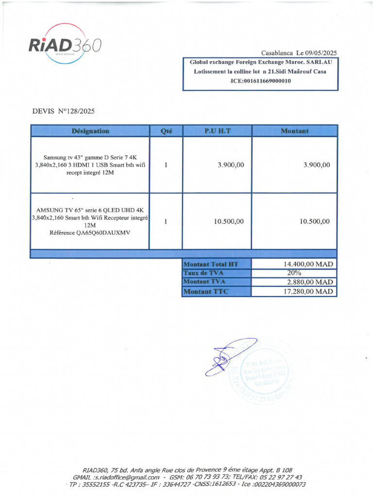 Devis TV | PDF
