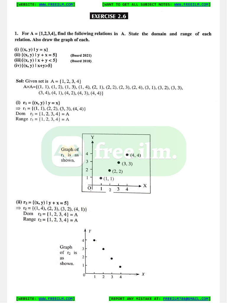 11th Maths Chap2 Ex 2.6 | PDF