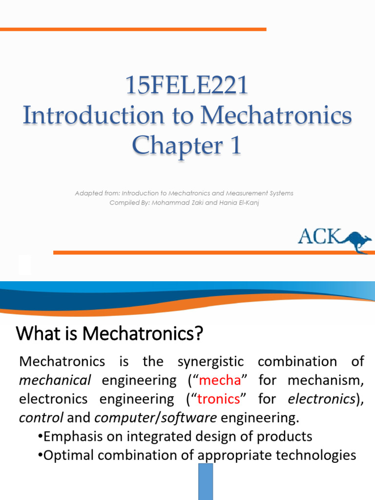 Chapter 1 Introduction | PDF | Mechatronics | Microprocessor