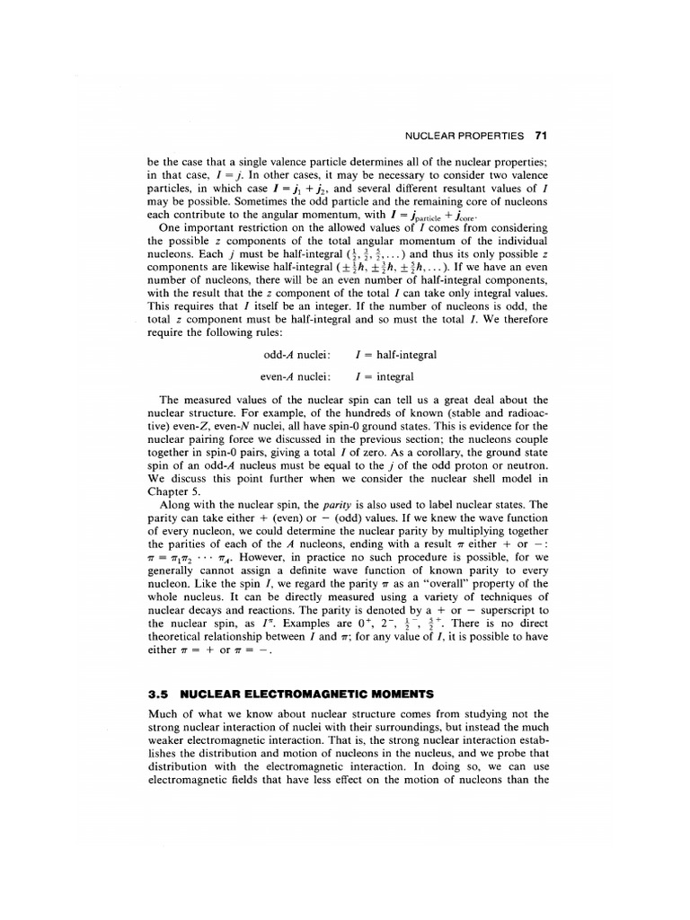 Magnetic Dipole Moment Electric Quadrupole Moment | PDF