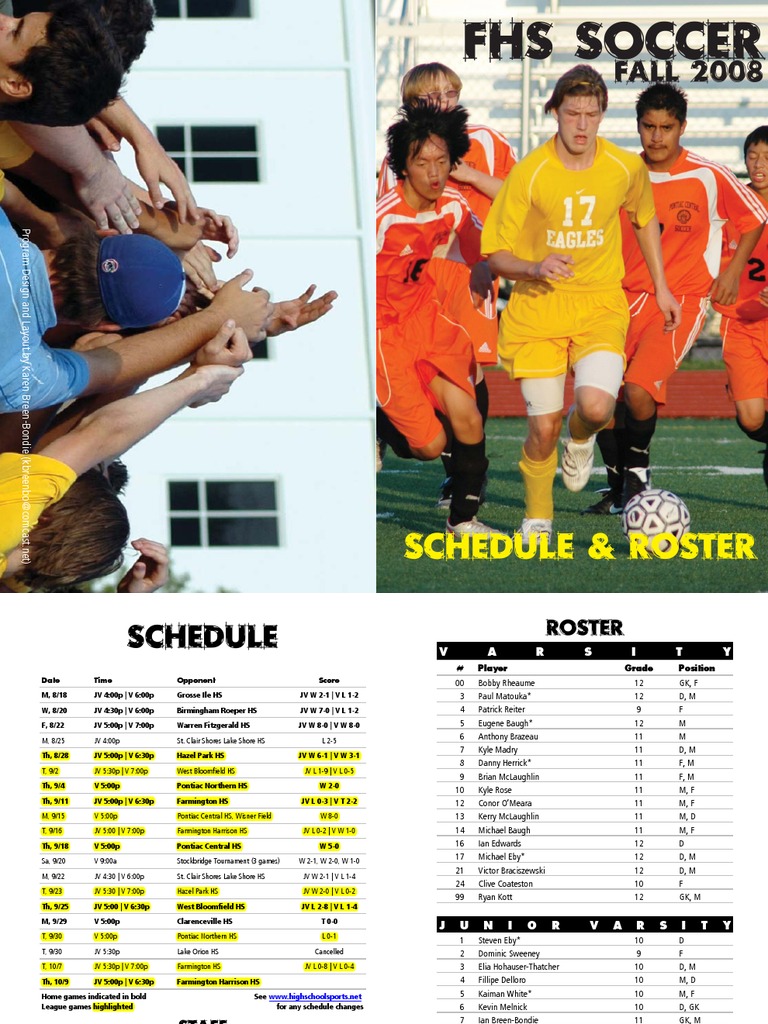 2008 Boys Soccer Program | PDF